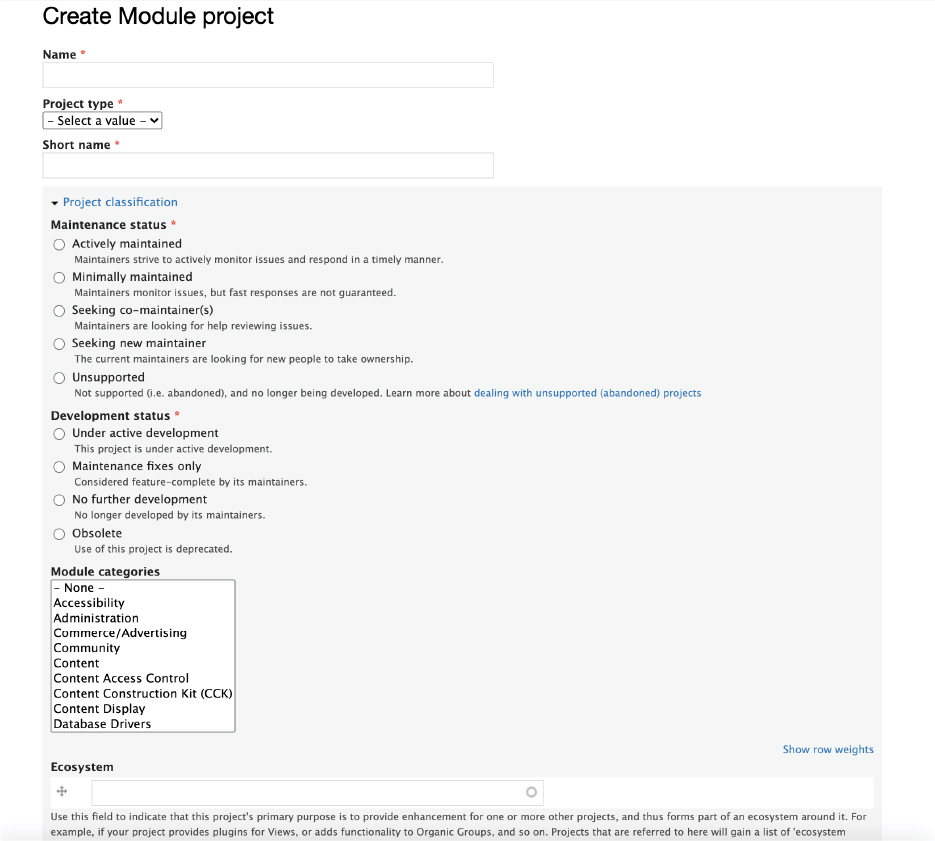 Contributing Project Module To Drupak